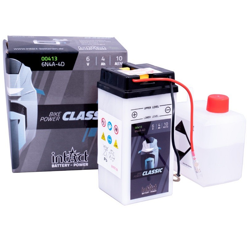 Moto akumulator Intact 6N4A-4D 6V-4Ah | Akumulatorji za motorna kolesa | Akumulatorji | Top ...